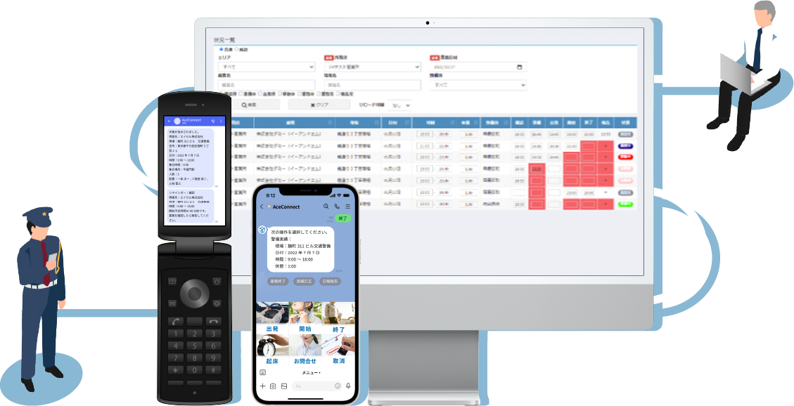 AceConnect | 警備の管制業務を効率化